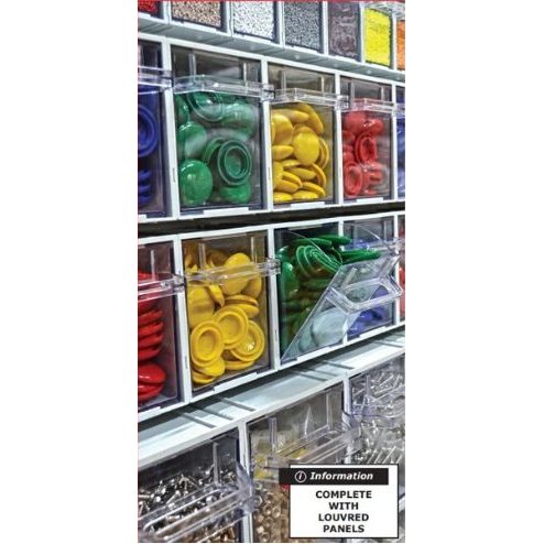 Rhino Tilt Storage Bins With Louvre Panels — UK Pallet Racking