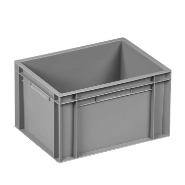 Solid Euro Container with Open Handles — UK Pallet Racking